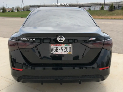 2020 Nissan Sentra S with 16x7 Liquid Metal Shadow and Firestone 215x55 ...