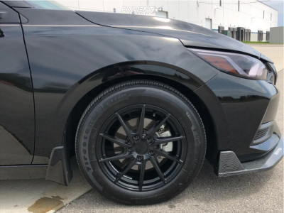 2020 Nissan Sentra S with 16x7 Liquid Metal Shadow and Firestone 215x55 ...