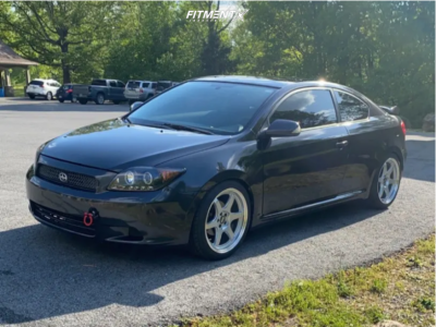 2006 Scion TC Base with 18x8.5 ESR Ap6 and Vercelli 235x40 on Coilovers ...