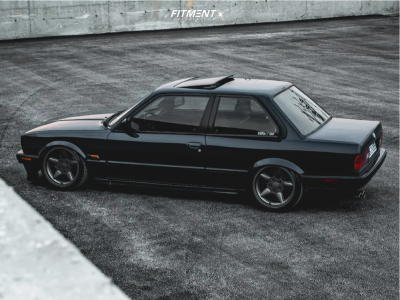 1990 BMW 325i Base with 17x8.5 Ac Schnitzer Type 1 and GT Radial 205x40 ...