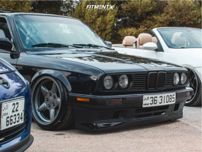 1990 BMW 325i Base with 17x8.5 Ac Schnitzer Type 1 and GT Radial 205x40 ...