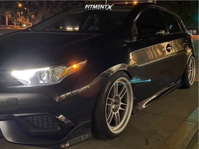 2018 Toyota Corolla IM Base with 18x9.5 Enkei Rpf1 and Falken 225x40 on ...