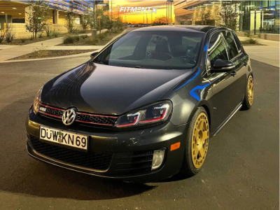 2010 Volkswagen GTI Base with 18x8.5 Fifteen52 Turbomac and Firestone ...
