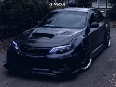 2013 Subaru Impreza WRX STI with 18x9.5 Work Emotion Zr10 and ...