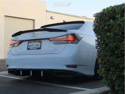 2019 Lexus GS350 F Sport with 19x9.5 Volk Te37 and Lexani 225x35 on Air ...