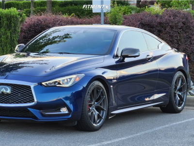 2017 INFINITI Q60 3.0 Red Sport 400 with 19x9.5 ESR Rf2 and Michelin ...