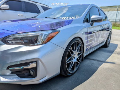 2017 Subaru Impreza Limited with 19x8.5 Advanti Racing Classe and Kumho ...