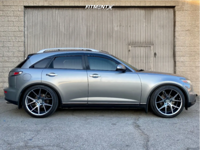 2004 INFINITI FX45 Base with 22x10.5 Verde V99 and Hankook 285x35 on ...