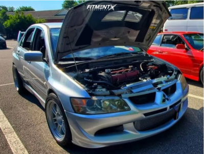 2003 Mitsubishi Lancer Evolution with 17x9.5 Enkei RPF1 and Falken ...