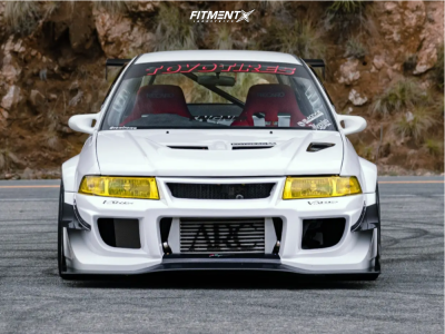 1998 Mitsubishi Lancer Evolution Base with 18x10.5 Volk Ce28 and Toyo ...