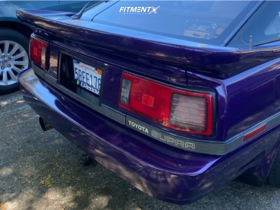 1987 Toyota Supra Base with 17x9 Enkei Tx5 and Delinte 205x40 on Stock ...