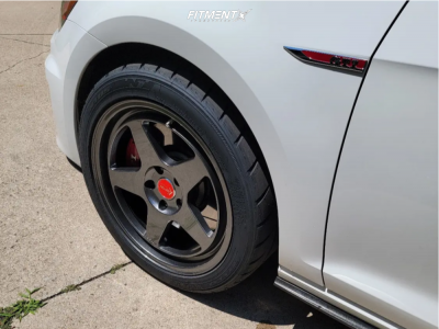 2017 Volkswagen GTI SE with 18x8.5 Kansei Knp and Nitto 245x40 on Stock ...