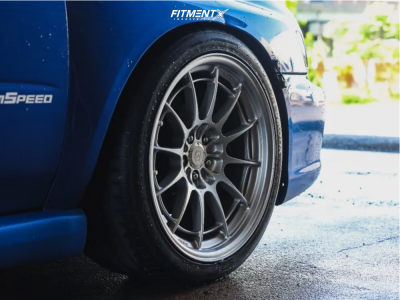 2003 Subaru Impreza WRX with 18x9.5 Enkei Nt03m and Hankook 265x35 on ...