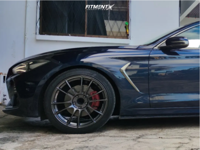 2021 Genesis G70 Base with 19x8.5 SSR Gtx04 and Kumho 235x40 on ...