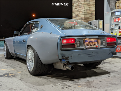 1974 Nissan 260Z 2 2 with 17x9.5 Work Vs Xx and Falken 235x40 on ...