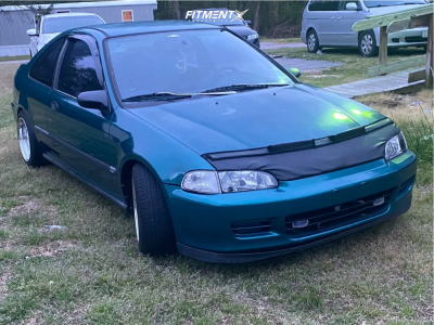 1995 Honda Civic DX with 15x8 Aodhan Ah01 and Achilles 195x50 on ...