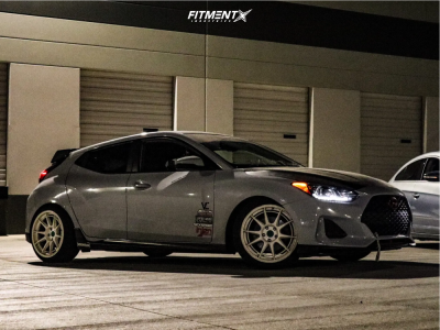 2019 Hyundai Veloster Turbo R-Spec with 18x9.5 ESR Sr13 and Valino ...