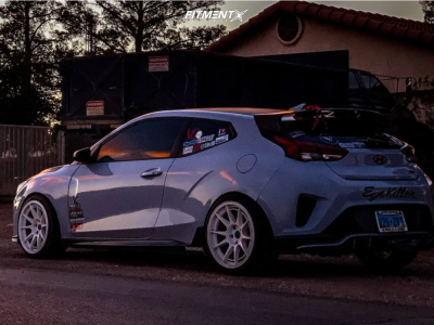2019 Hyundai Veloster Turbo R-Spec with 18x9.5 ESR Sr13 and Valino ...