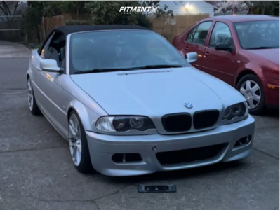 2002 BMW 325Ci Base with 18x8.5 Aodhan Ah-x and Bridgestone 255x55 on ...