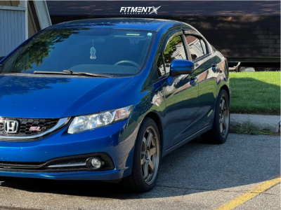 2014 Honda Civic Si with 18x8 AVID1 Av6 and Vercelli 235x40 on Stock ...