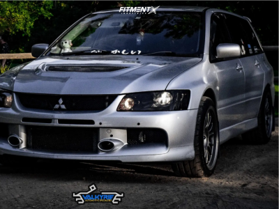2005 Mitsubishi Lancer with 18x9.5 22 Kansei Corsa and 265/35R18 ...
