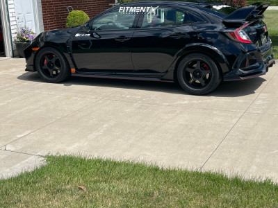 2020 Honda Civic Type R with 18x9.5 Spoon SW388 and Yokohama 265x40 on ...