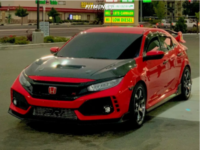 2017 Honda Civic Type R with 19x9.5 Gram Lights 57dr and Lexani 265x35 ...
