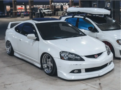 2005 Acura RSX Base with 17x9 Whistler Kr1 and Forceum 215x40 on Air ...