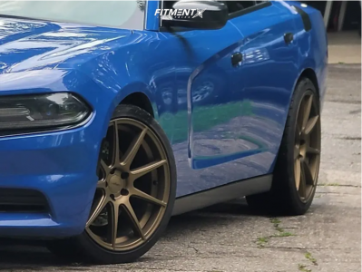 2016 Dodge Charger Pursuit with 20x9 Velgen Vmb9 and Nitto 255x35 on ...