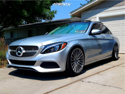 2016 Mercedes-Benz C300 with 19x9.5 48 Niche Premio and 245/40R19 ...