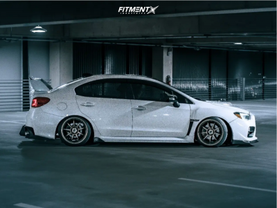 2017 Subaru WRX Limited with 18x9.5 Work Emotion D9r and Continental ...