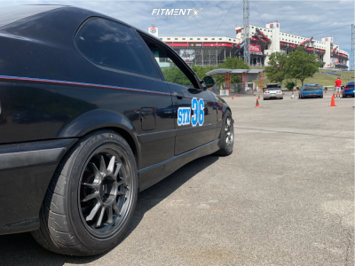 1995 BMW 318ti Base with 17x9 Konig Hypergram and Bridgestone 245x45 on ...