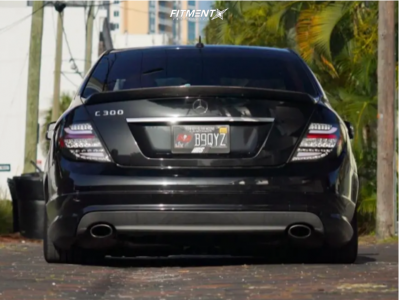 2011 Mercedes-Benz C300 Luxury with 18x8.5 Konig Hypergram and Atlas ...