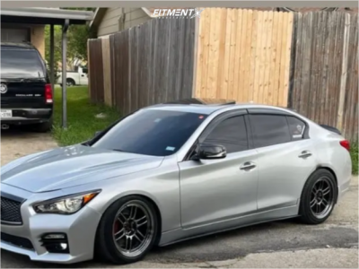 2015 INFINITI Q50 Sport with 18x9.5 Enkei Rpf1 and Kumho 235x45 on ...