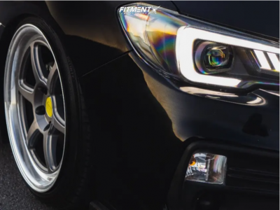 2021 Subaru WRX Base with 18x9.5 Kansei Roku and Delinte 215x40 on Air ...