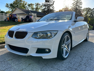 2012 BMW 328i m-sport with 19x8.5 Axe EX12 and Nitto 235x35 on Stock ...