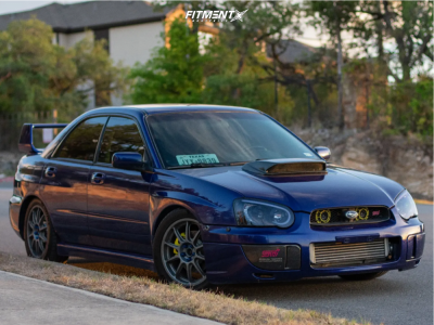 2004 Subaru Impreza WRX with 17x7 OZ Racing Prodrive and Michelin ...