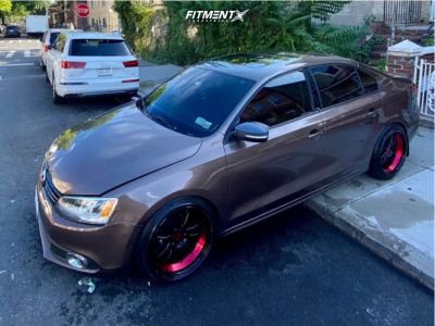 2013 Volkswagen Jetta S with 18x9.5 F1R F102 and Continental 255x35 on ...