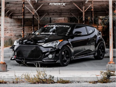 2013 Hyundai Veloster Turbo with 18x8.5 XXR 565 and Bridgestone 225x35 ...