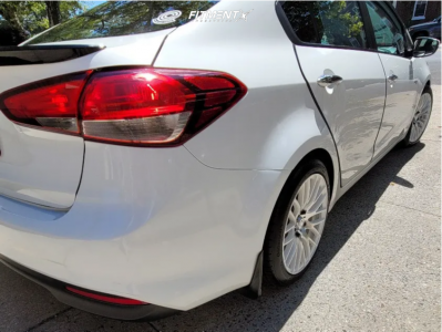 2018 Kia Forte EX with 17x7.5 DDR Zuki and Continental 215x45 on ...