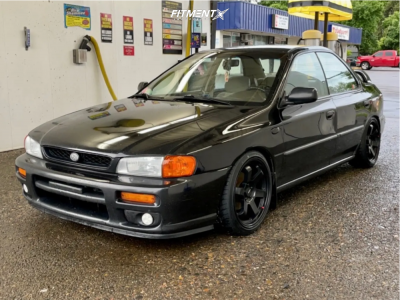 1999 Subaru Impreza L with 17x8 AVID1 Av6 and Nitto 205x40 on Coilovers ...