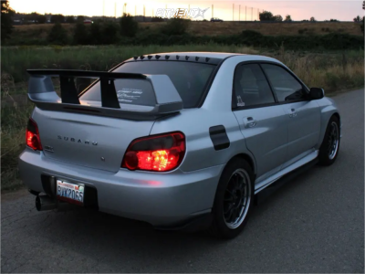 2004 Subaru Impreza WRX with 17x8 Konig Hypergram and Road Hugger ...
