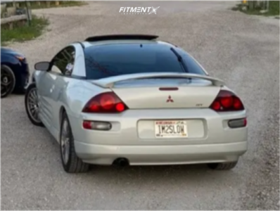 2001 Mitsubishi Eclipse GT with 17x7 Enkei Gf1 and Cooper 225x45 on Lowering Springs | 2367086 ...