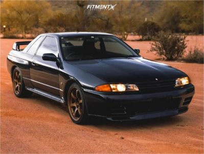 1992 Nissan Skyline GT-R with 18x9.5 Gram Lights 57dr and Nitto 255x35 ...