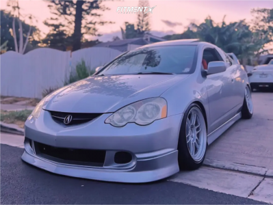 2004 Acura RSX with 17x9 35 Enkei Rpf1 and 215/45R17 Federal 595 Rs-r ...