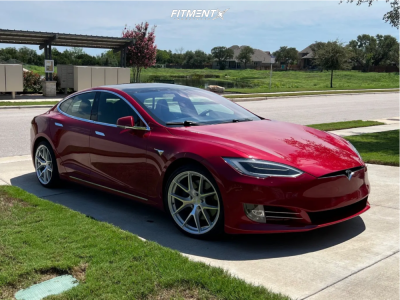 2017 Tesla S 75D with 20x9 Aodhan Aff7 and Vercelli 245x35 on Stock ...