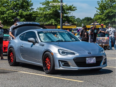 2017 Subaru BRZ Limited with 18x9.5 F1R F21 and Pirelli 245x40 on Stock ...