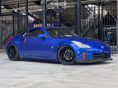 2006 Nissan 350Z Base with 19x9.5 Rebs Sports Rs06 and Federal 245x35 ...