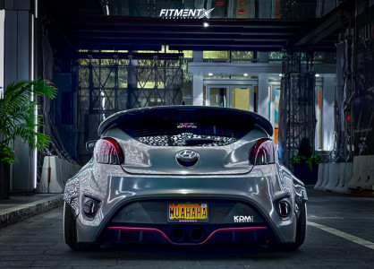 2016 Hyundai Veloster Turbo R-Spec with 18x11 Forgestar M14 and Atlas ...