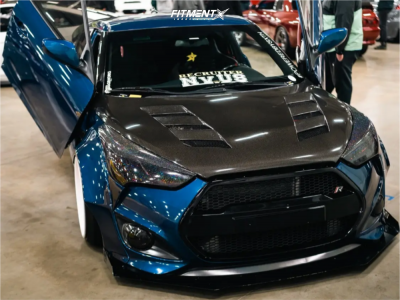 2016 Hyundai Veloster Turbo R-Spec with 18x11 Forgestar M14 and Atlas ...